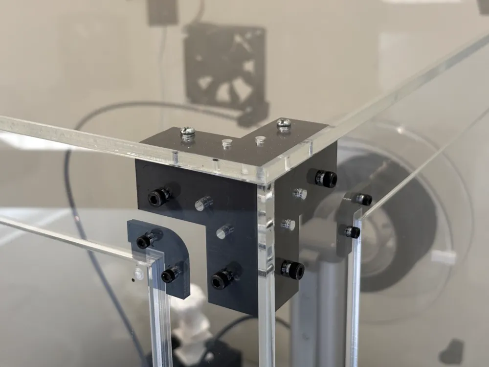 Corner Connector for Acrylic Panels - Free 3D Print Model - MakerWorld