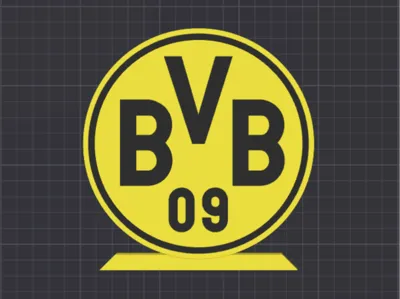 Borussia Dortmund Tischständer – BVB 09 – Kostenloses 3D-Druckmodell ...
