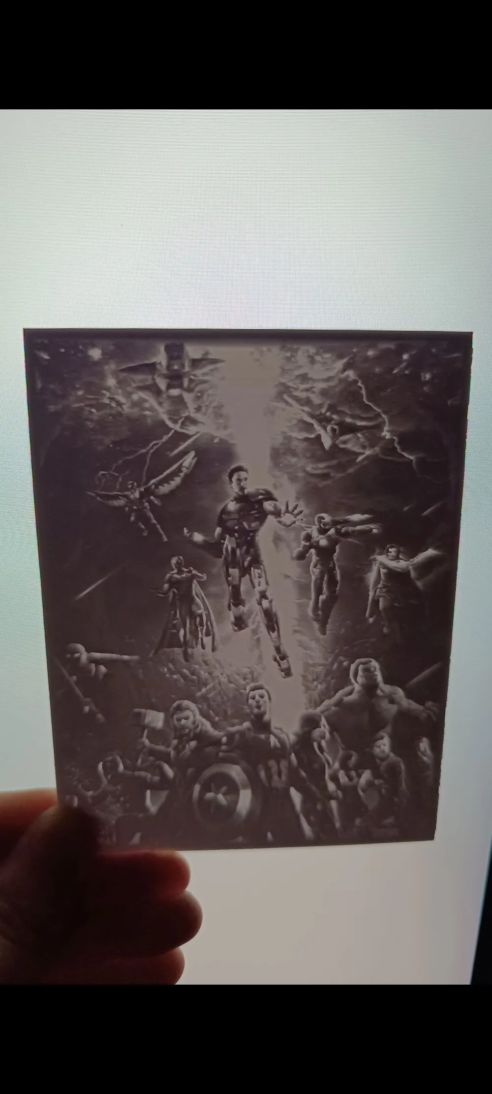 lithophane avenger - Free 3D Print Model - MakerWorld