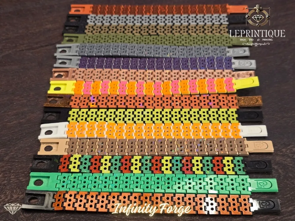 Designer Armband "Infinity Forge" Print in Place by Leprintique ...