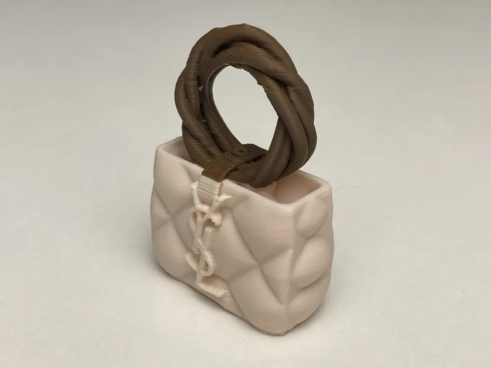YSL-Inspired Handbag Minature Barbie Doll Bag - Free 3D Print Model ...
