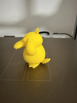 Cute knitted Psyduck - Free 3D Print Model - MakerWorld