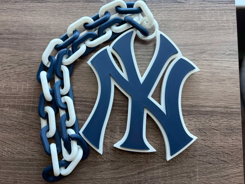 New York Yankees Oversized Necklace, Pendant - Free 3D Print Model ...
