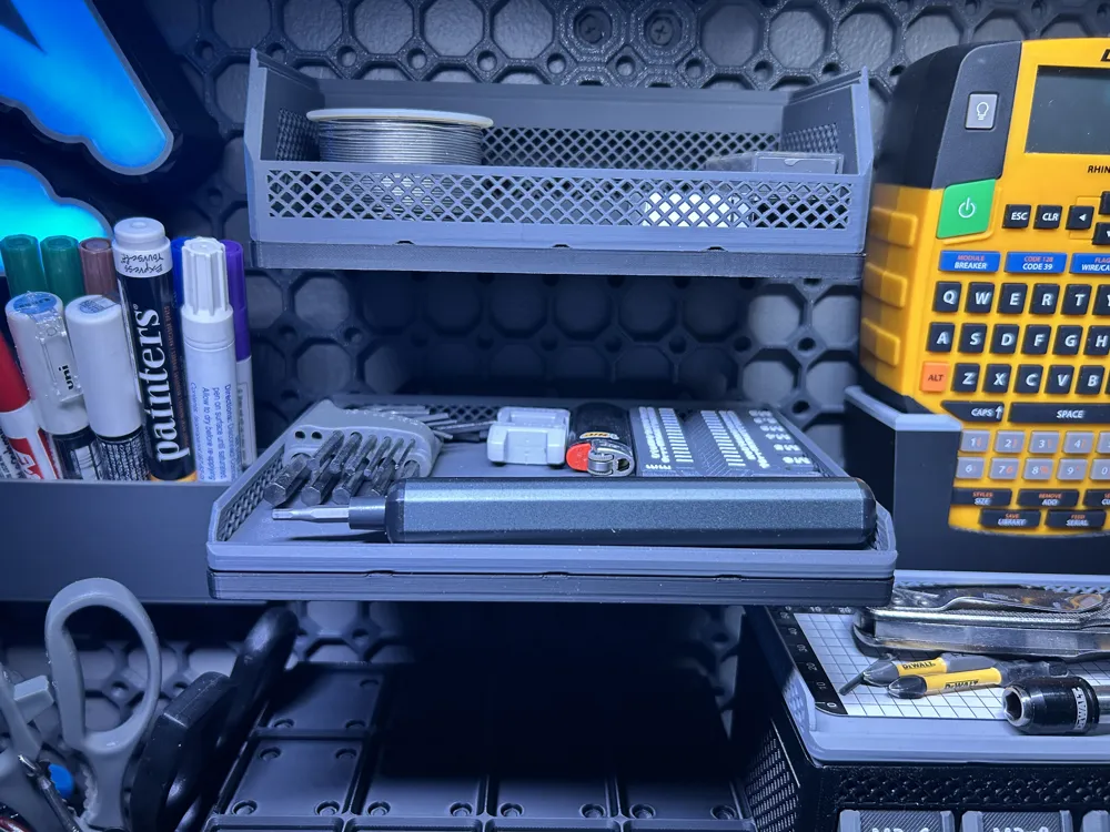 Rugged Multiboard Gridfinity Floating Shelves - Free 3D Print Model ...