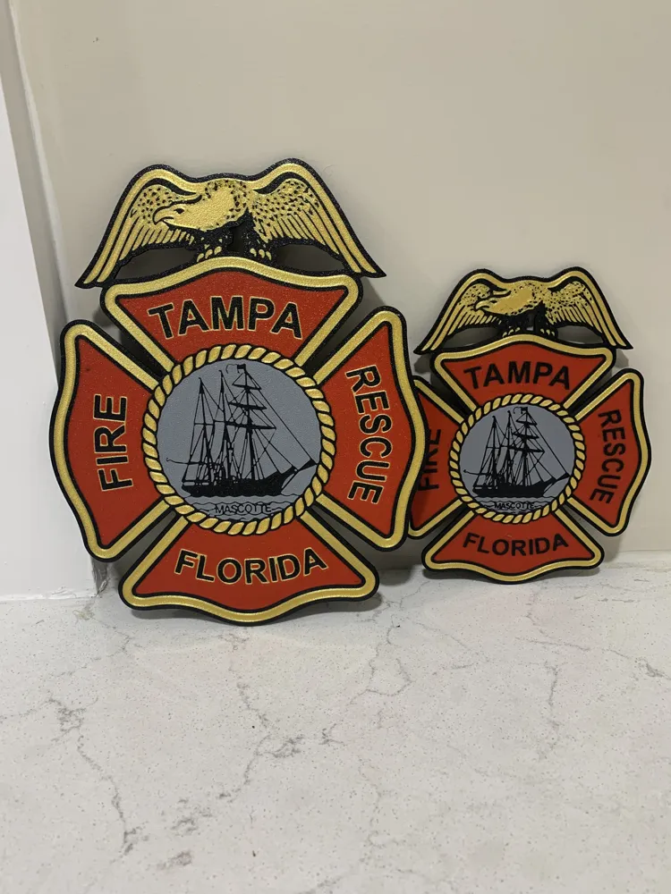 Tampa Fire Rescue Logo by the55markMakerWorld: Download Free 3D Models