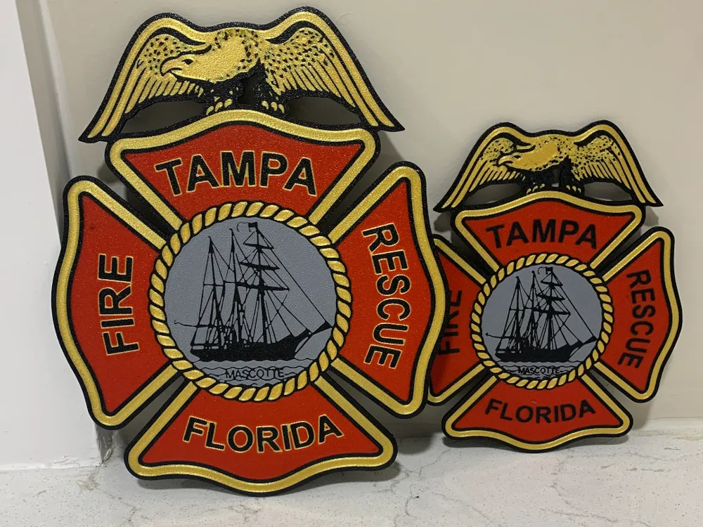 Tampa Fire Rescue Logo by the55markMakerWorld: Download Free 3D Models