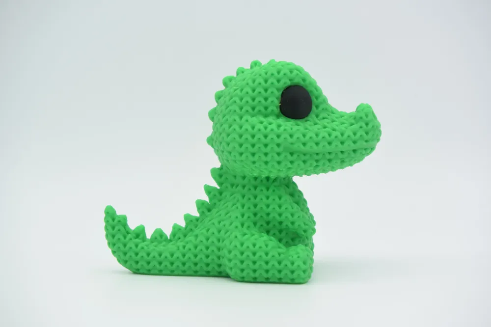 Knitted Crocodile - Free 3D Print Model - MakerWorld