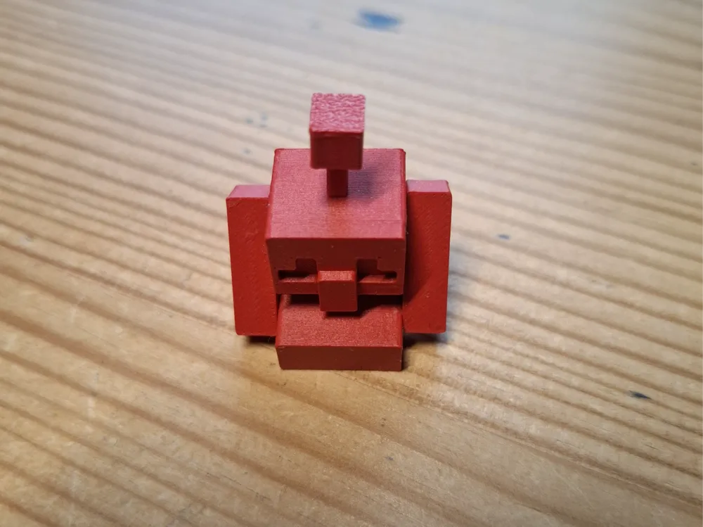 Copper Golem – Minecraft Style (Glue Assembly) - Free 3D Print Model ...