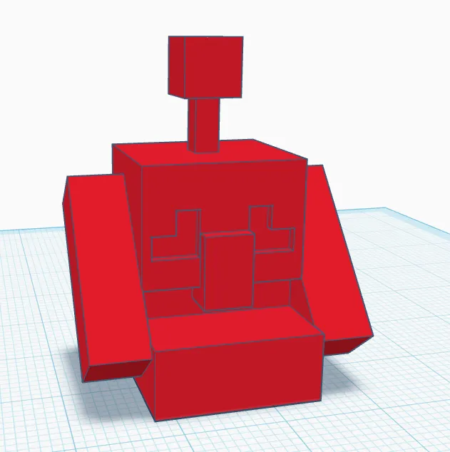 Copper Golem – Minecraft Style (Glue Assembly) - Free 3D Print Model ...