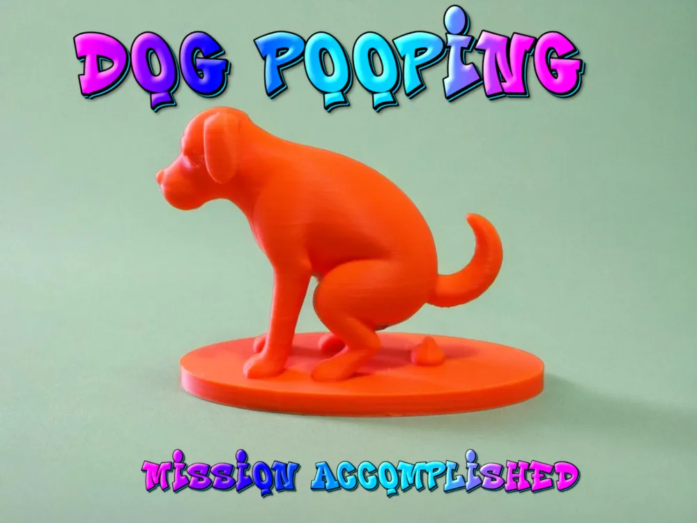 Dog Pooping by Creatività in 3DMakerWorld: Download Free 3D Models
