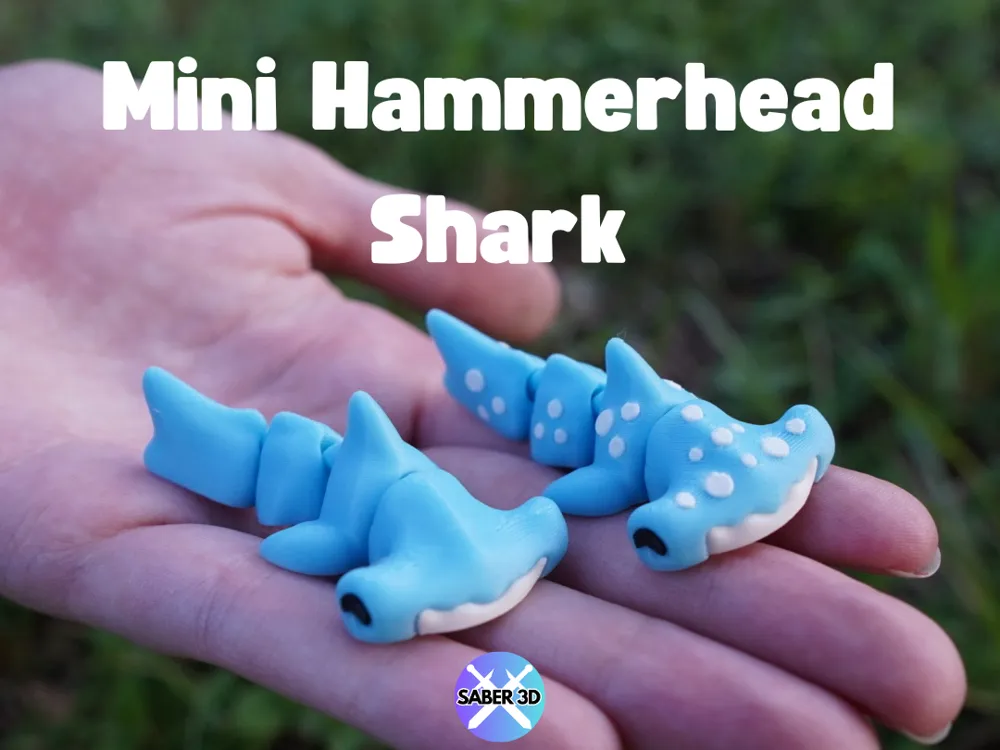 Mini Articulated Hammerhead Shark by Saber3D MakerWorld: Download Free ...