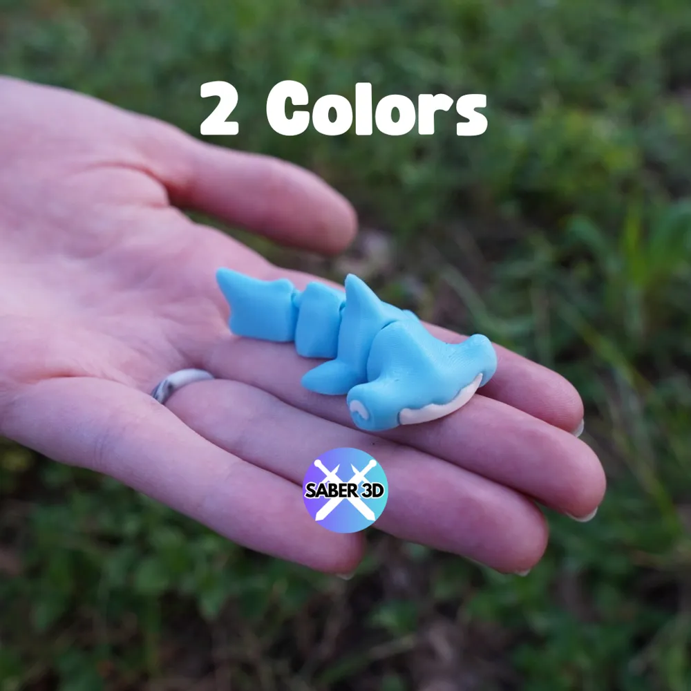 Mini Articulated Hammerhead Shark - Free 3D Print Model - MakerWorld