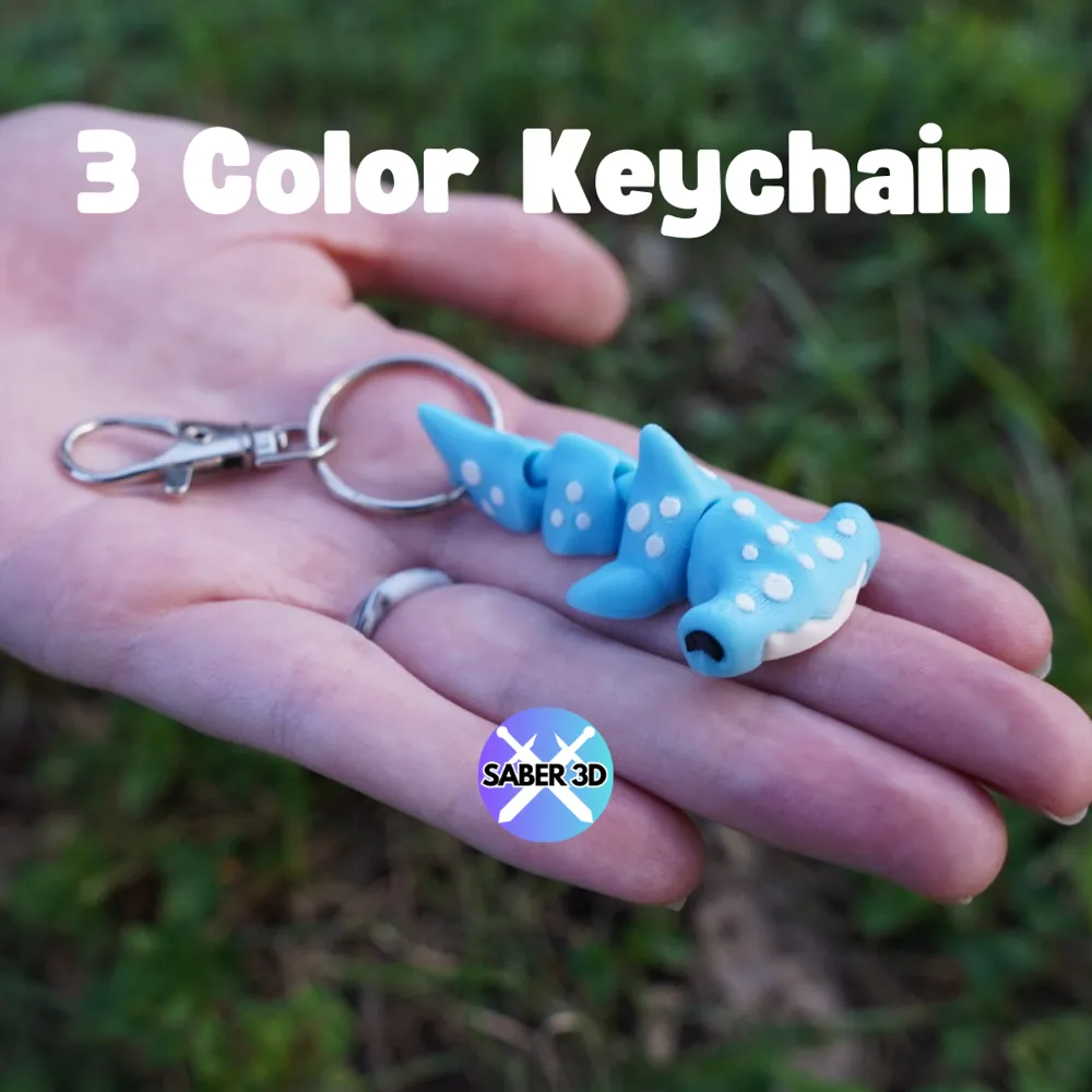 Mini Articulated Hammerhead Shark by Saber3D MakerWorld: Download Free ...