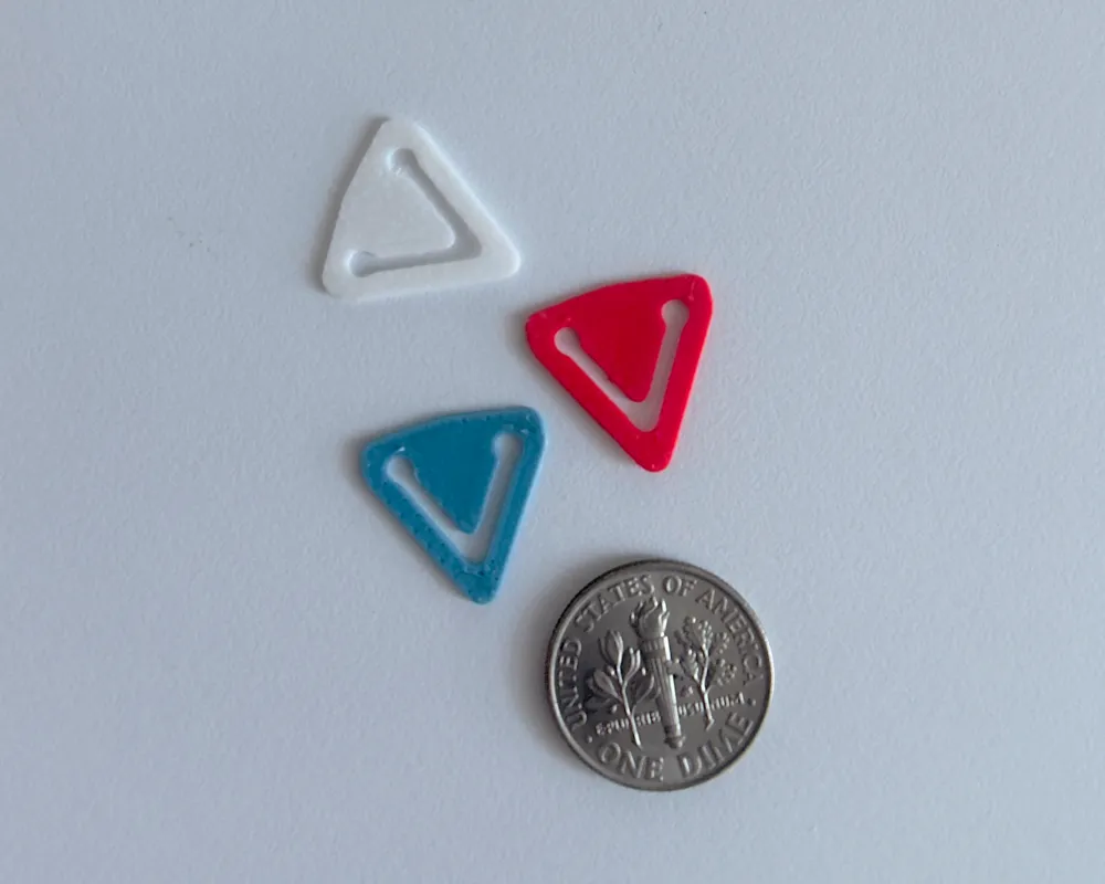 Triangle paperclip page marker by A+A - MakerWorld