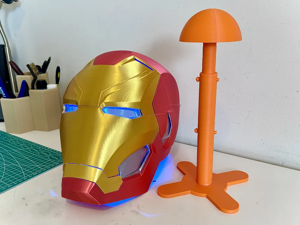 (Adjustable) Cosplay Helmet/Mask Stand - Free 3D Print Model - MakerWorld