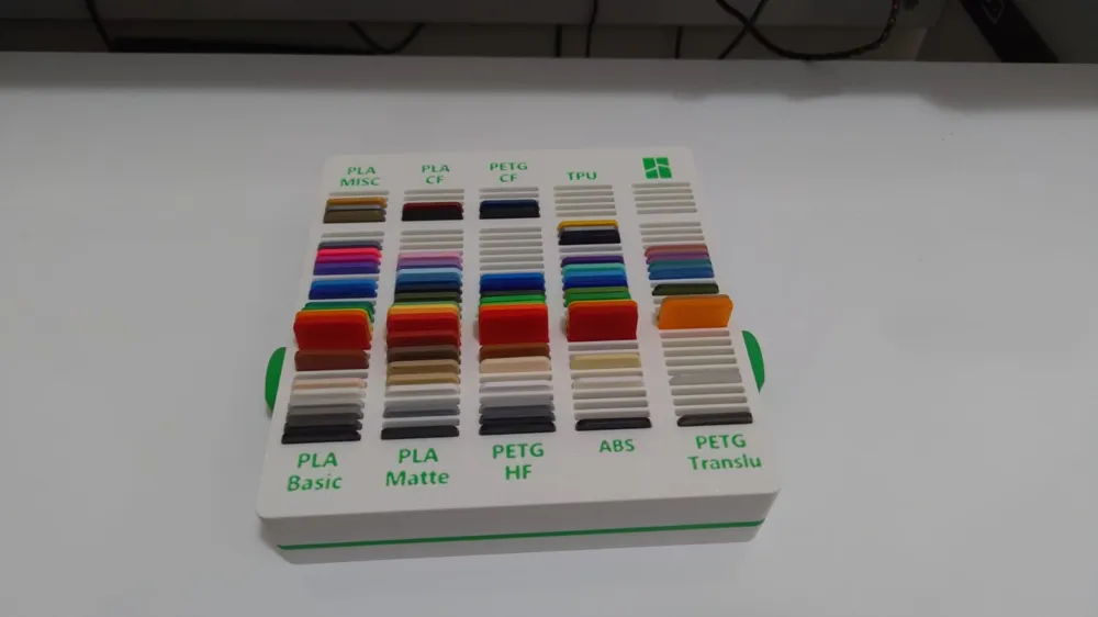 Bambu Filament Swatches Case with extra space by Fuoconerow MakerWorld ...