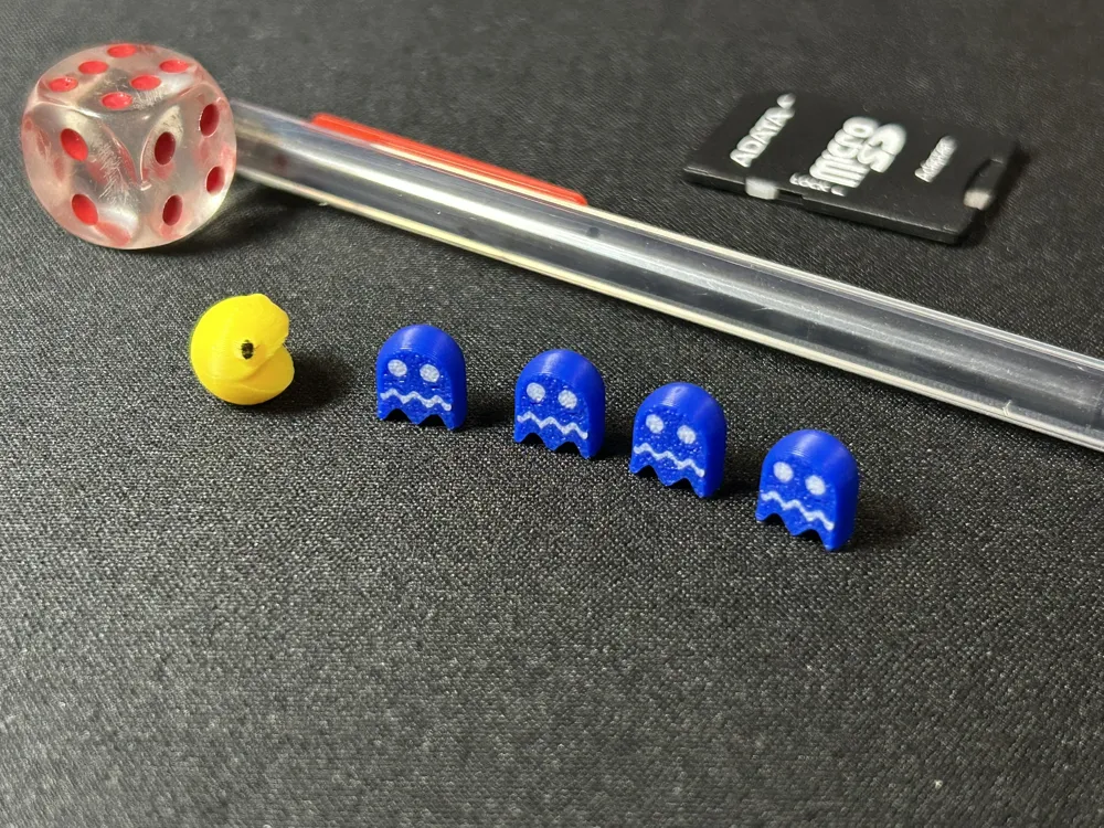 Pac-man & Ghosts Figures / Beads - Free 3D Print Model - MakerWorld