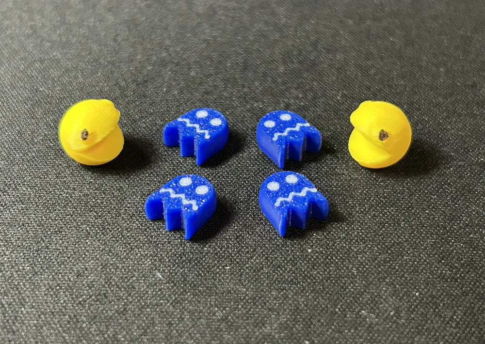 Pac-man & Ghosts Figures / Beads - Free 3D Print Model - MakerWorld