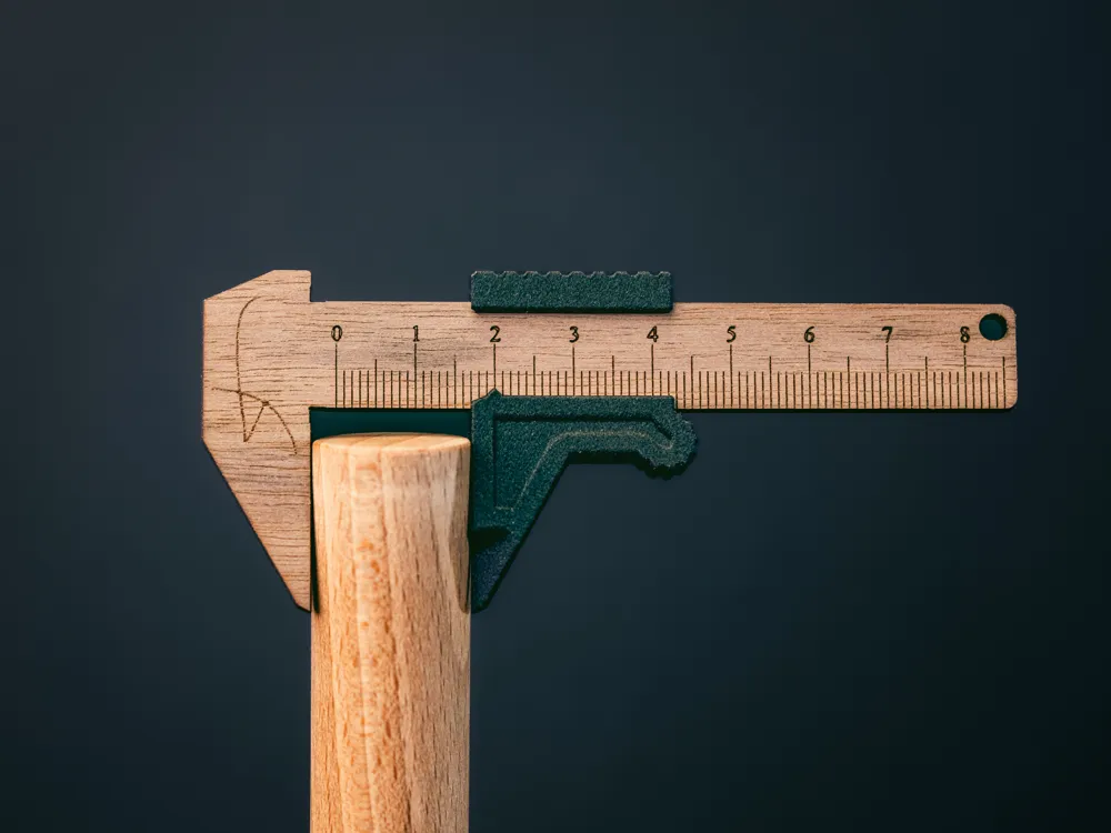 Pocket Caliper - 3D printed + Laser Cut & Engraved by Meister Edel ...
