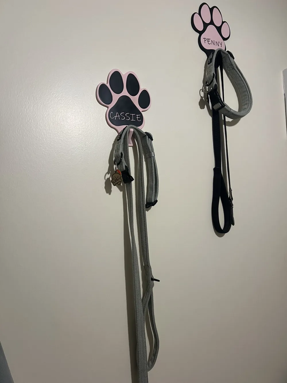 Paw Print Lead & Collar Holder by Sully MakerWorld: Download Free 3D Models