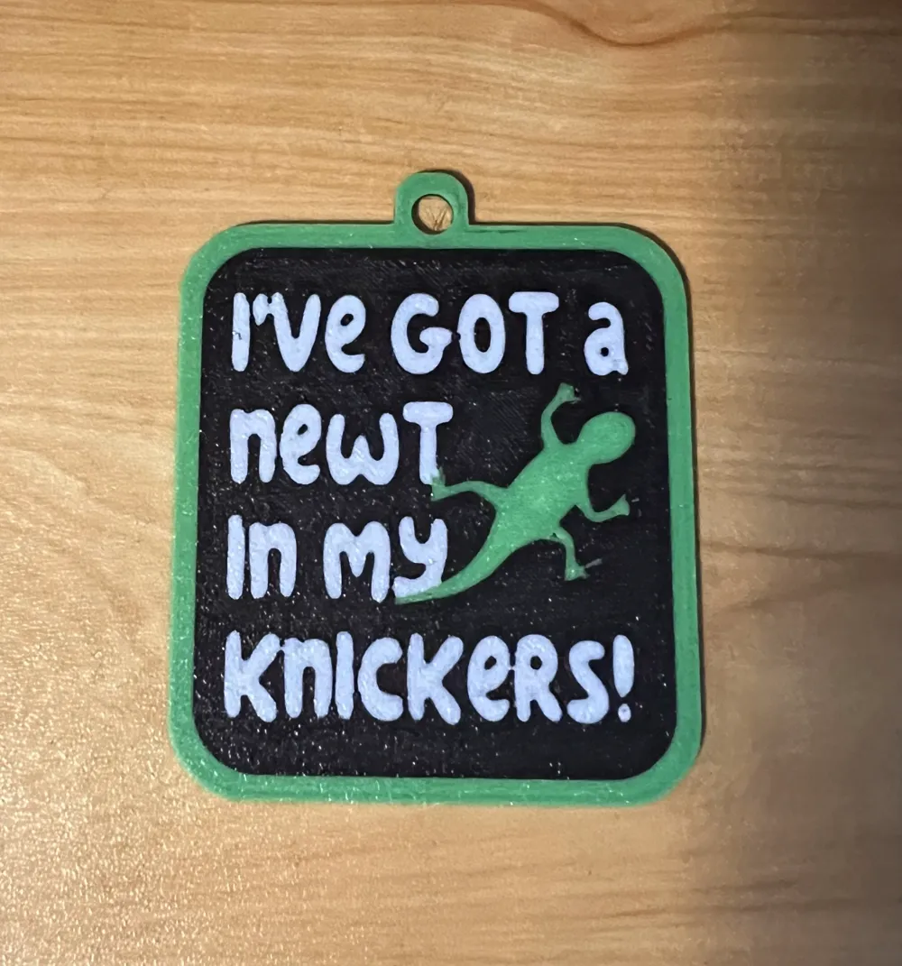 Matilda Keyring - I've got a newt in my knickers! by StudBuffin ...