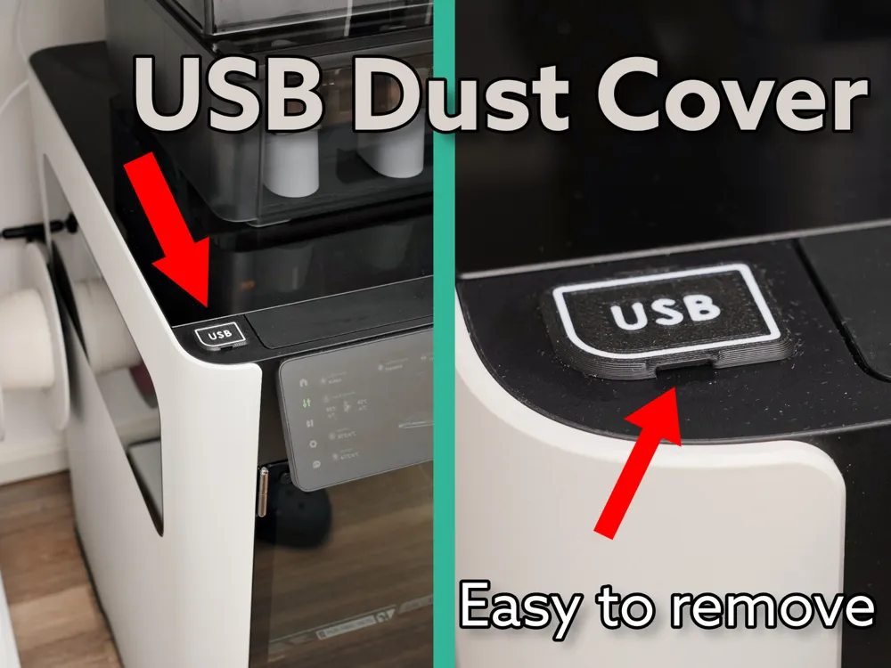 USB Dust Cover - H2D / H2D Laser by Sebastian_Rubner MakerWorld ...