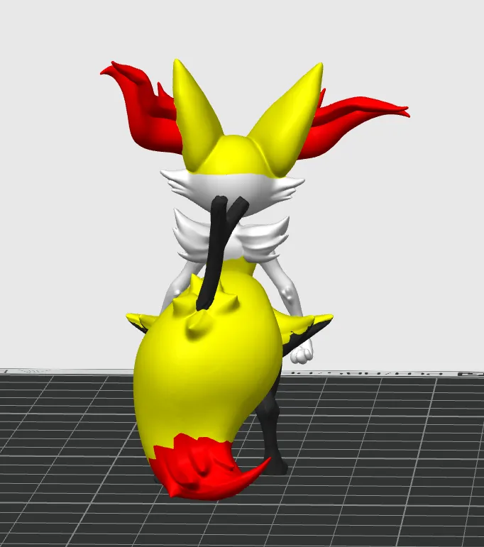 Braixen but painted Remixed by Splash - MakerWorld