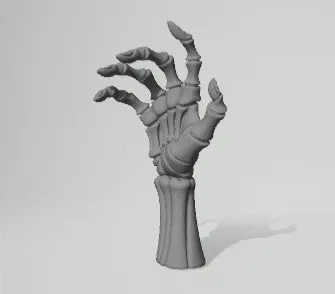 Skeletal Hand Prop | Creepy 3D Printable halloween - Free 3D Print ...