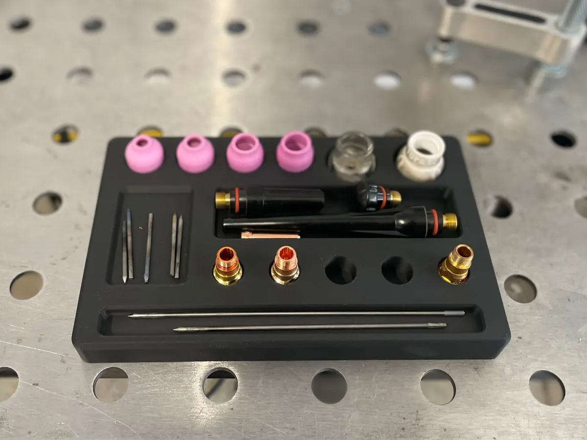 TIG Consumables Caddy - Free 3D Print Model - MakerWorld