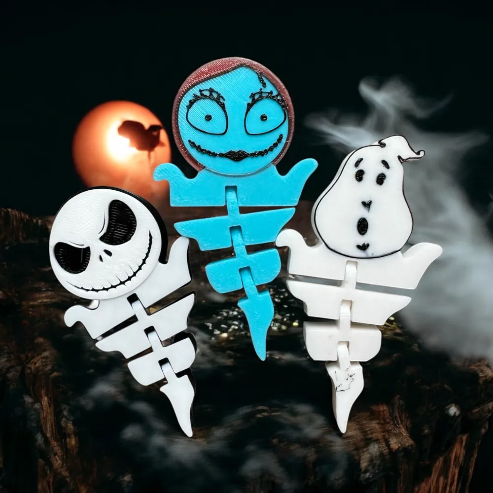 Flexi Ghosts-Jack and Sally by Sh^ts'N'Giggles3d MakerWorld: Download ...