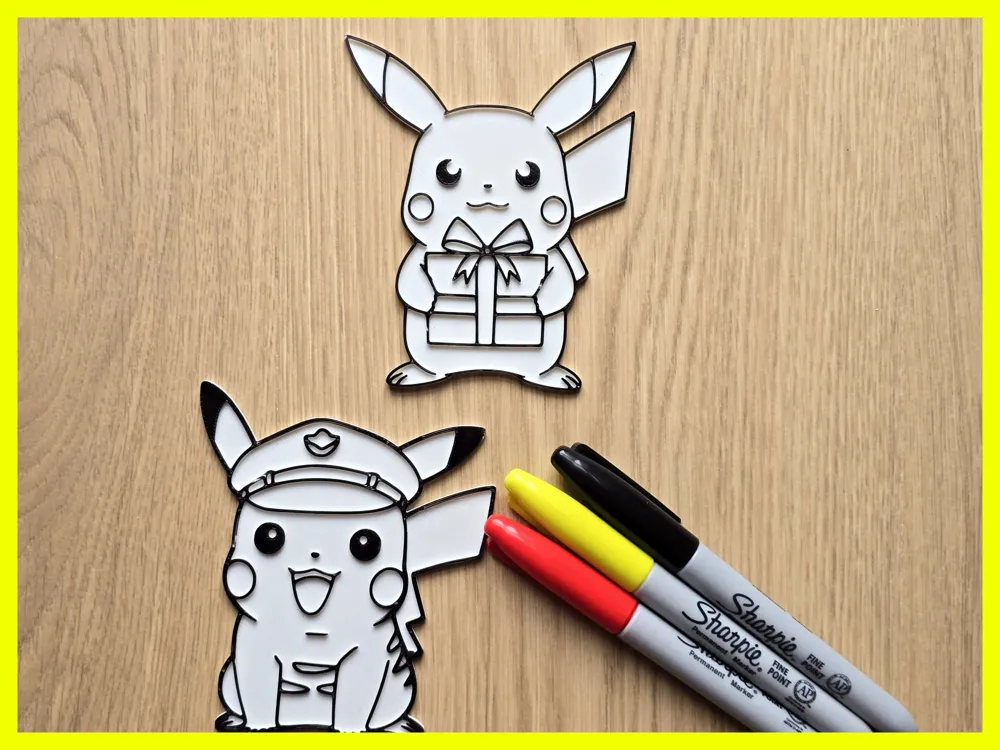 Pikachu Police Gift Pokemon DIY Coloring by Merilno3DMakerWorld ...