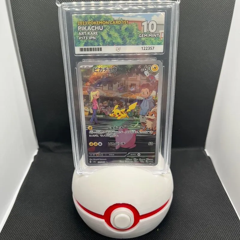 Pokéball Card Stand Shared by Tazzy1992 - MakerWorld