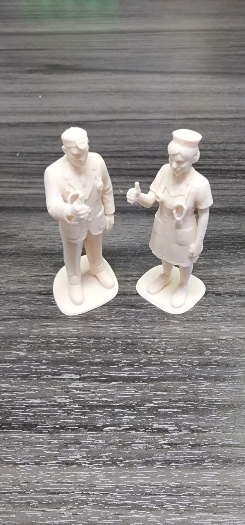 Nurse and Doctor Mini Miniature Model Statue by Florida Features ...