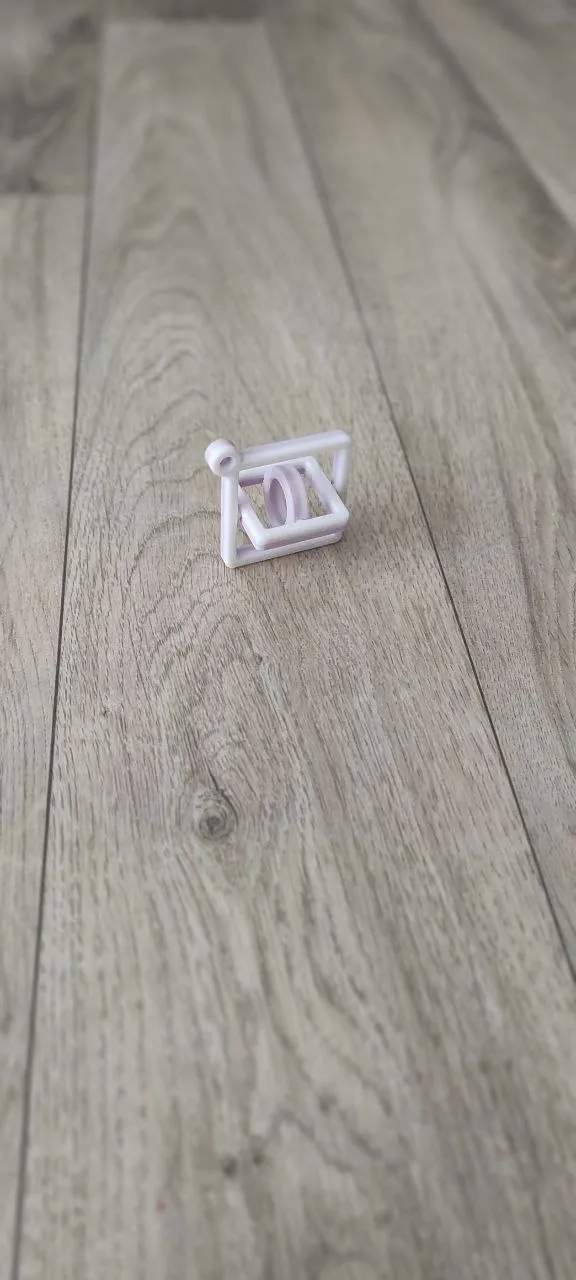 Square rotation keychain by carlos_3_d - MakerWorld