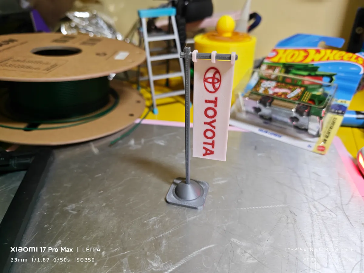 toyota banner flag by wallancefoo MakerWorld: Download Free 3D Models