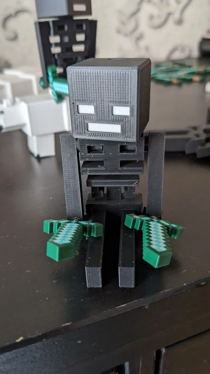 Minecraft Wither Skeleton Articulated by kirimba MakerWorld: Download Free 3D Models