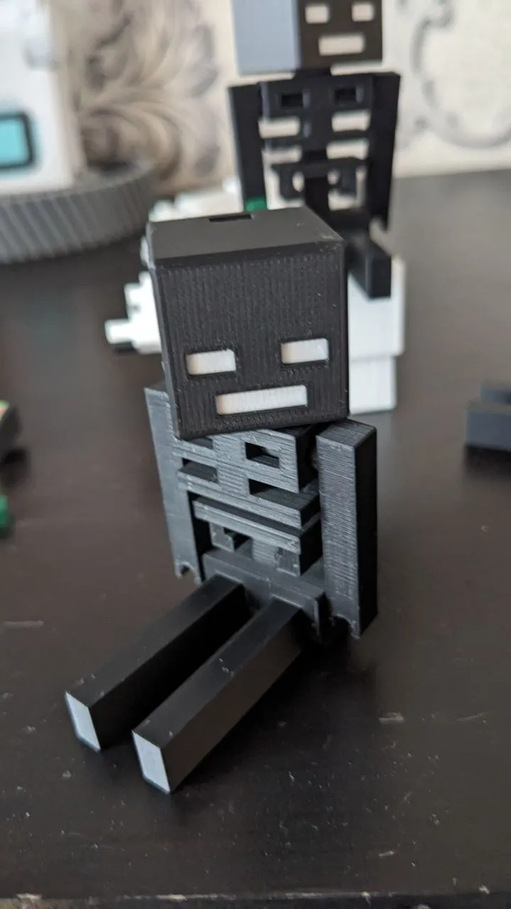 Minecraft Wither Skeleton Articulated by kirimba MakerWorld: Download ...