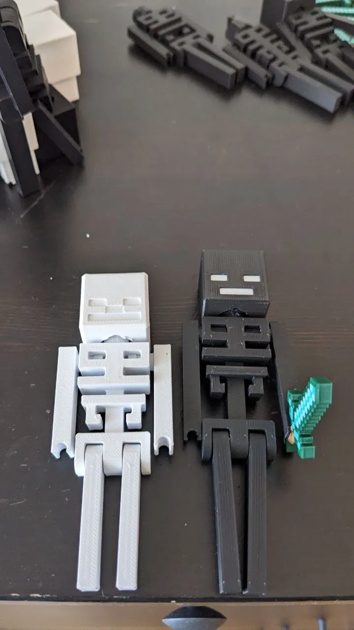 Minecraft Wither Skeleton Articulated - Free 3D Print Model - MakerWorld