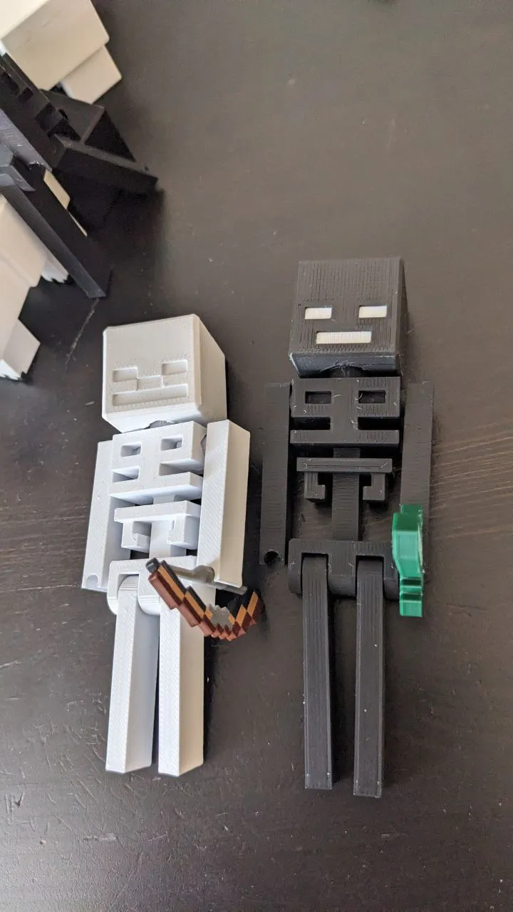 Minecraft Wither Skeleton Articulated by kirimba MakerWorld: Download Free 3D Models