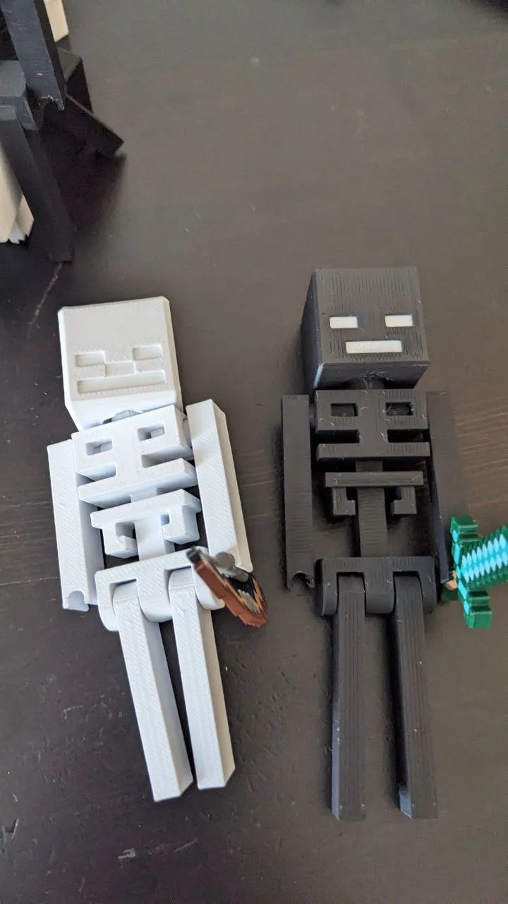 Minecraft Wither Skeleton Articulated by kirimba MakerWorld: Download ...