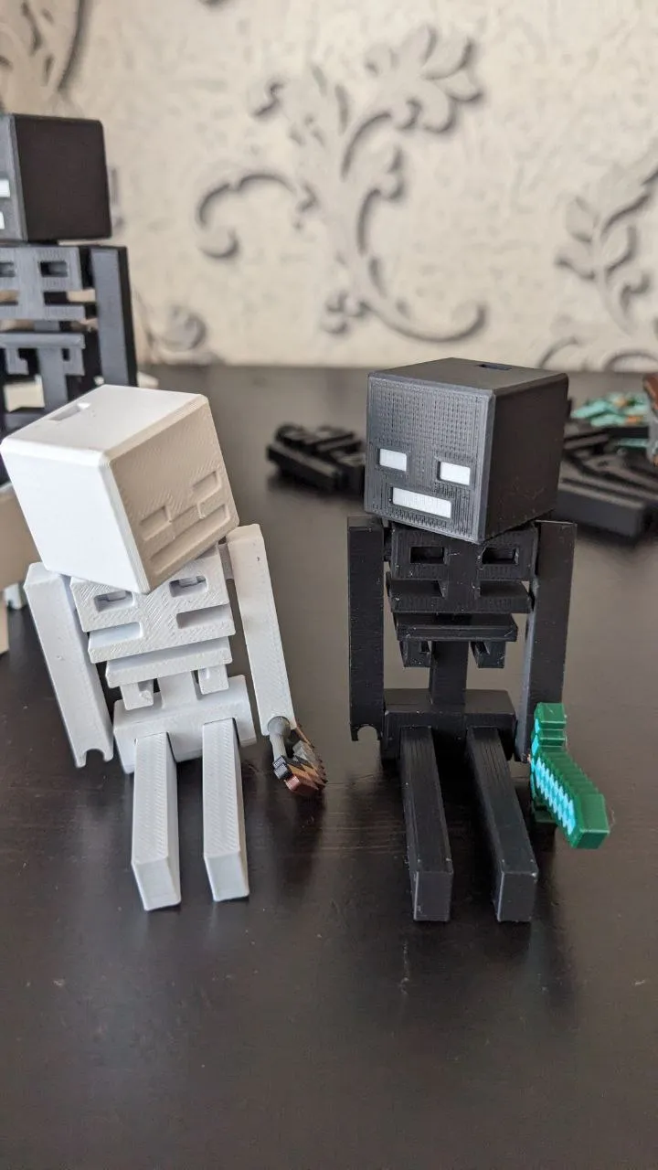 Minecraft Wither Skeleton Articulated by kirimba MakerWorld: Download Free 3D Models