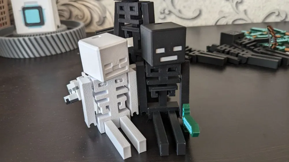 Minecraft Wither Skeleton Articulated by kirimba MakerWorld: Download Free 3D Models
