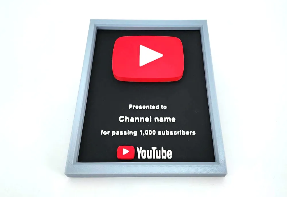 OG Personalized Youtube Award by vbrolly - MakerWorld