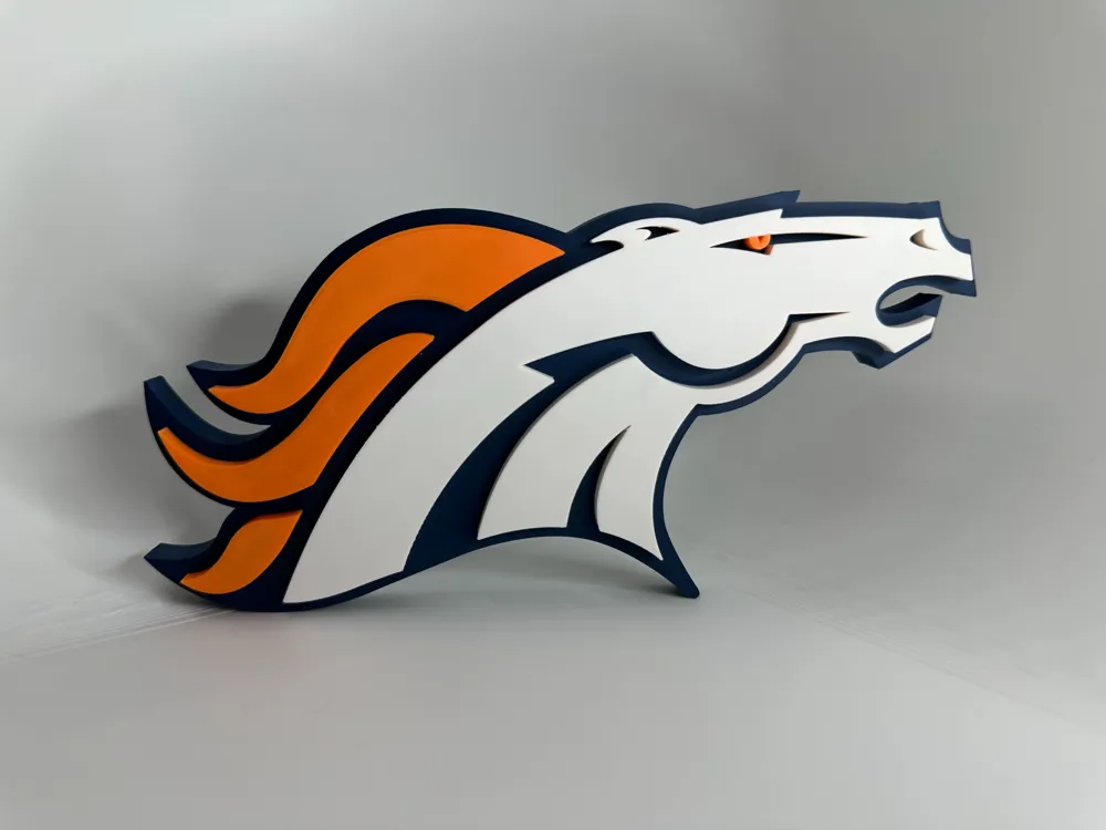 Denver Broncos Logo 2002 by ABeezy13 MakerWorld: Download Free 3D Models