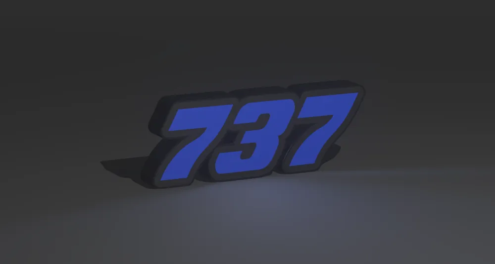 LightBox - Boeing 737 Logo - Free 3D Print Model - MakerWorld
