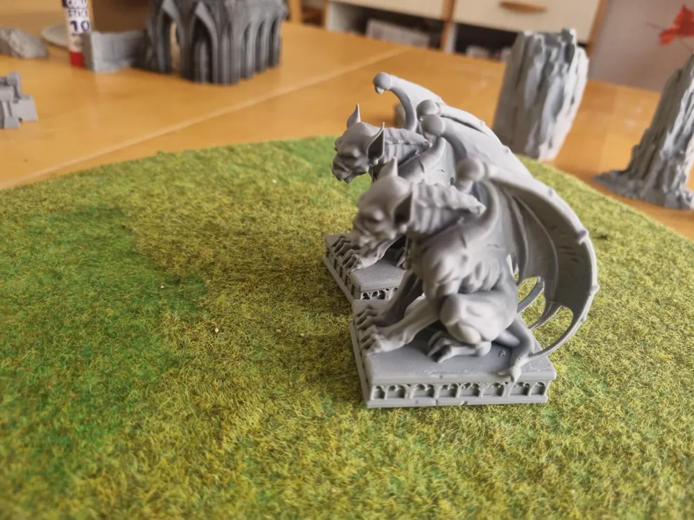 Gothic Gargoyle - Terrain Wargames Tabletop Games - Free 3D Print Model ...