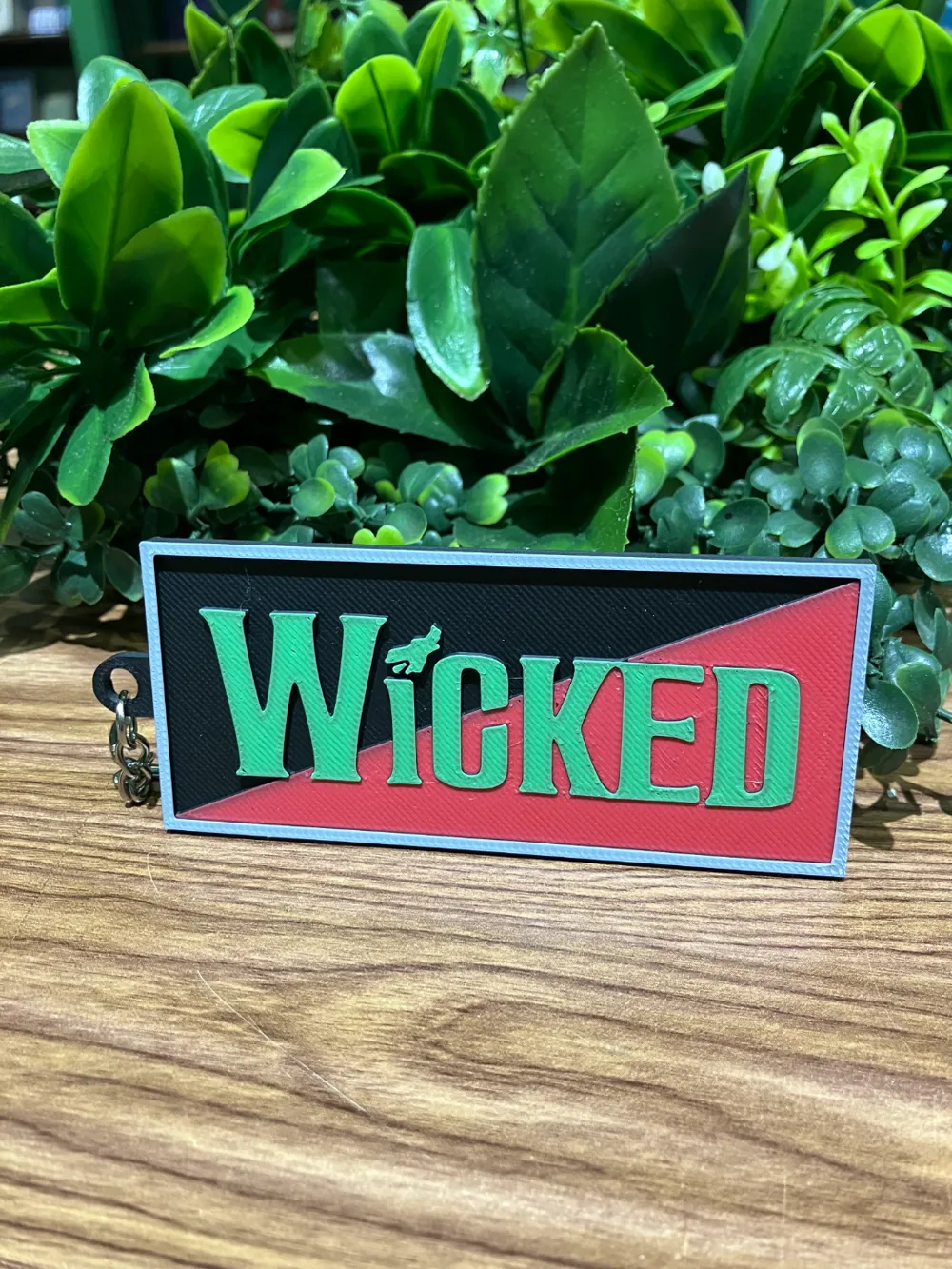 Wicked Broadway Musical Logo Keychain by tintantanafa - MakerWorld