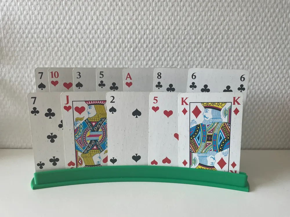 Playing card holder - 2 rows by lj - MakerWorld