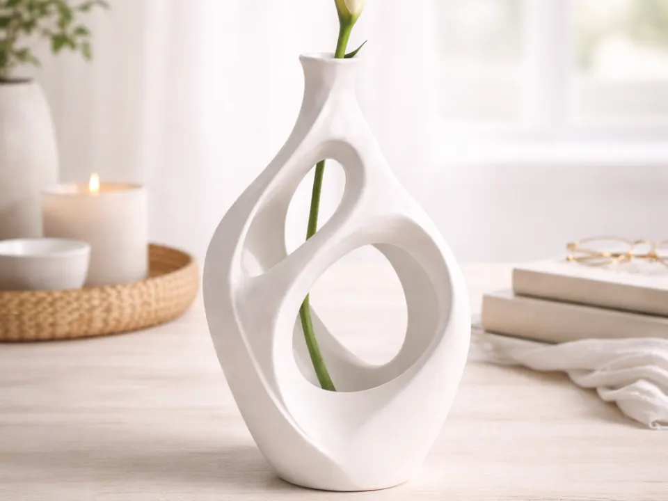 Modern Vase "Infinity Loop" - Free 3D Print Model - MakerWorld