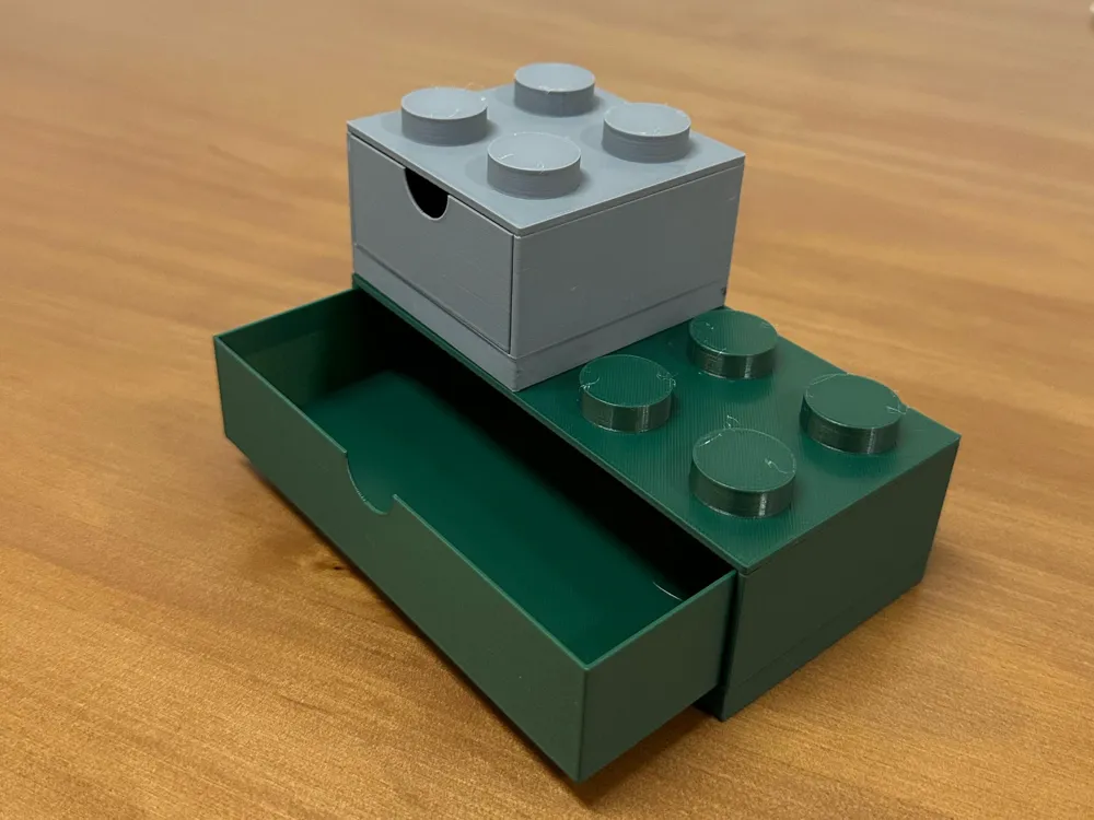 2x2 and 2x4 Stackable Brick! Less support! - Free 3D Print Model ...